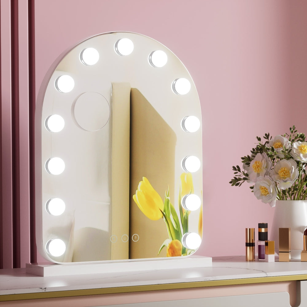 Embellir Makeup Mirror 40x50cm Dressing Vanity LED Bulb Light with 5x ...