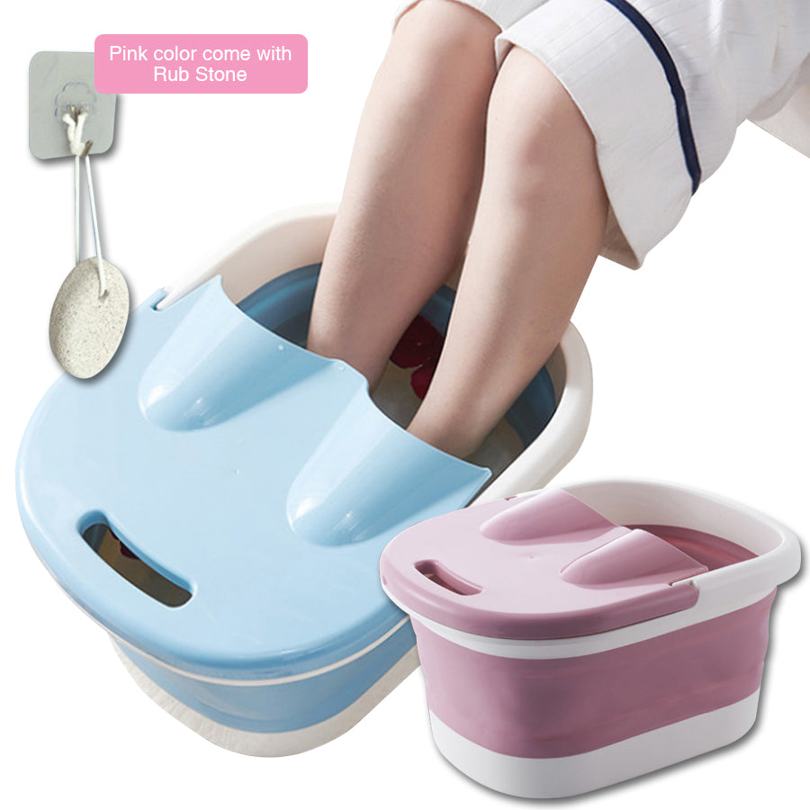 Foot Spa Water Pedicure Foldable Bucket Folding Massage Footbath Soaki ...